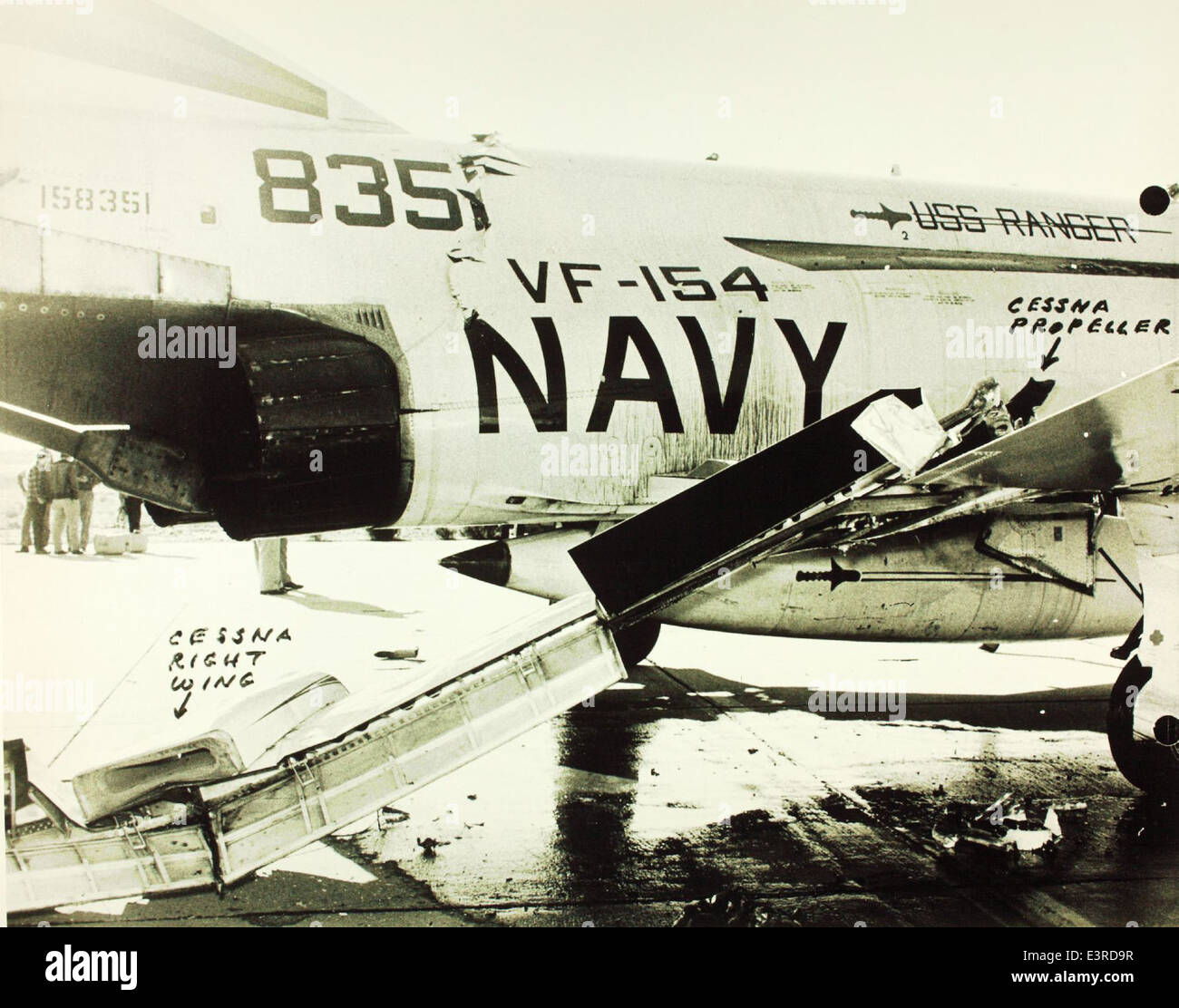 In 1973, a crash occurred between a Cessna 310 and a Piper PA-28 over ...