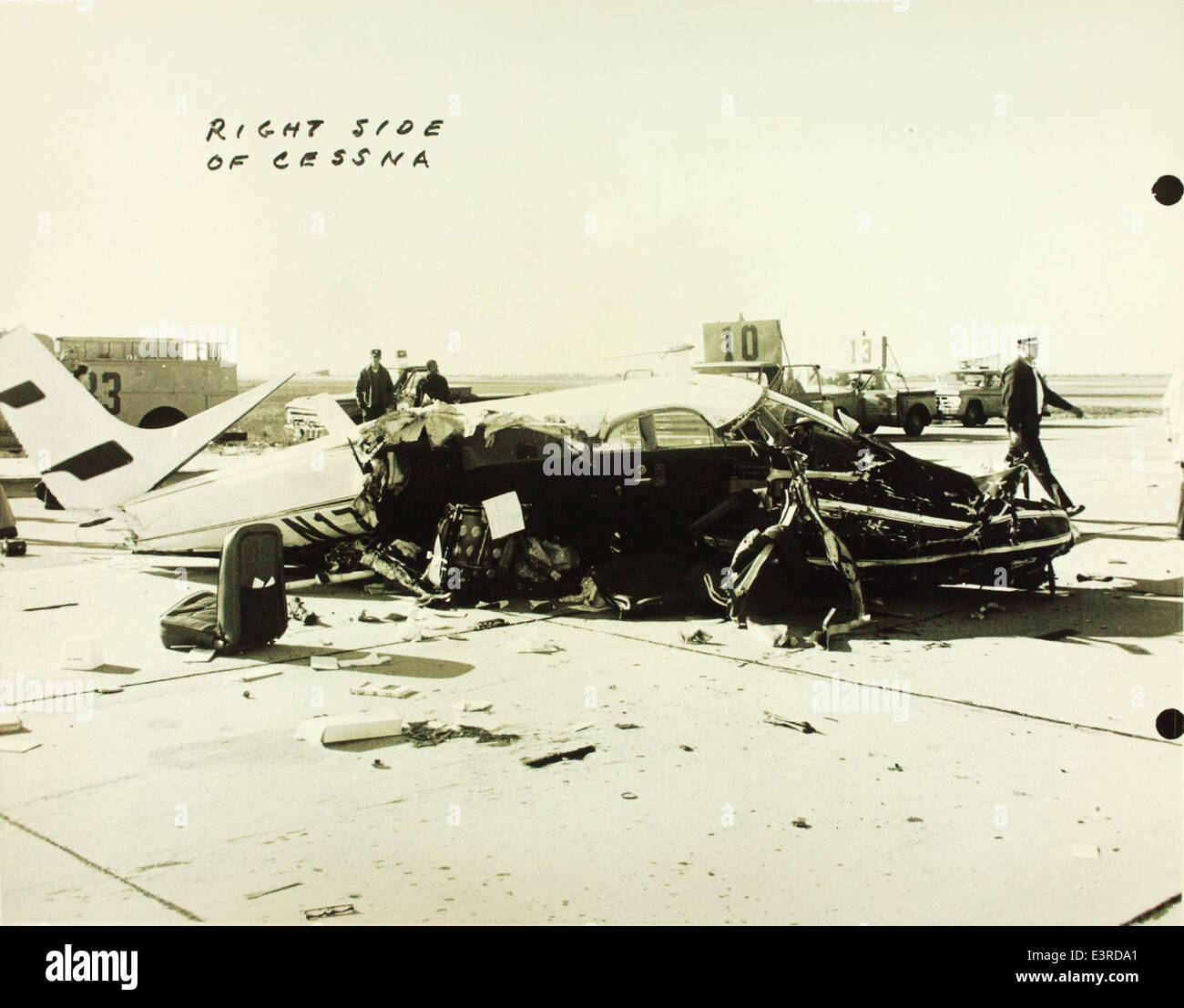 This 1973 aircraft accident involved a collision between a Beechcraft ...