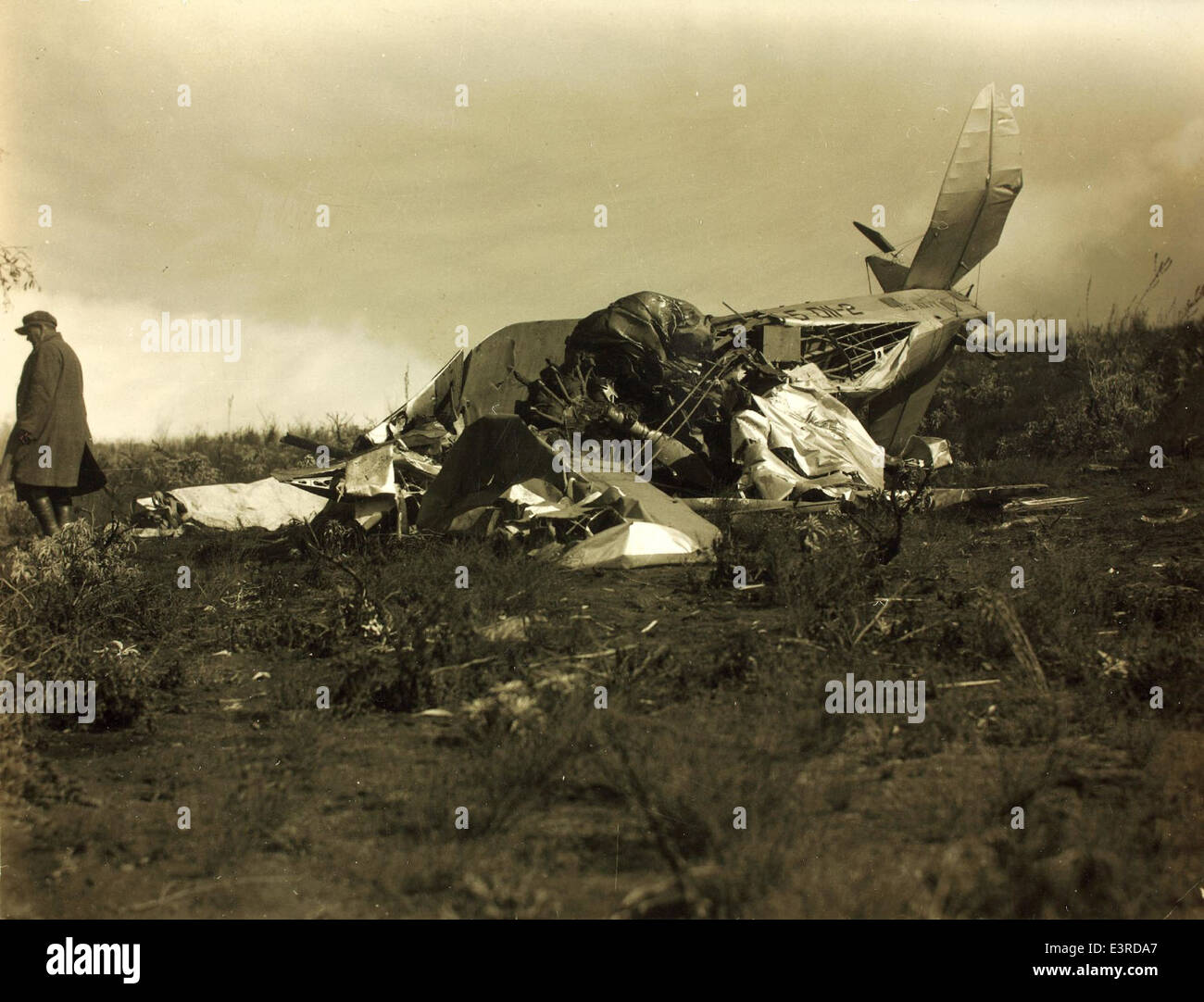 This image captures a moment from an aircraft accident, emphasizing the ...