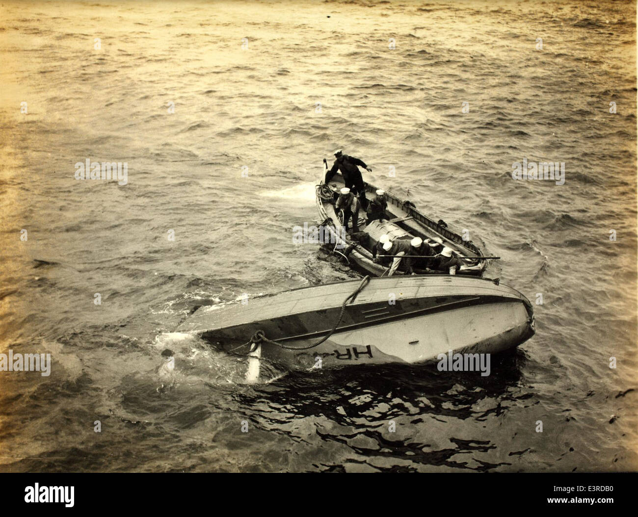 This image documents an aircraft accident, providing a historical ...