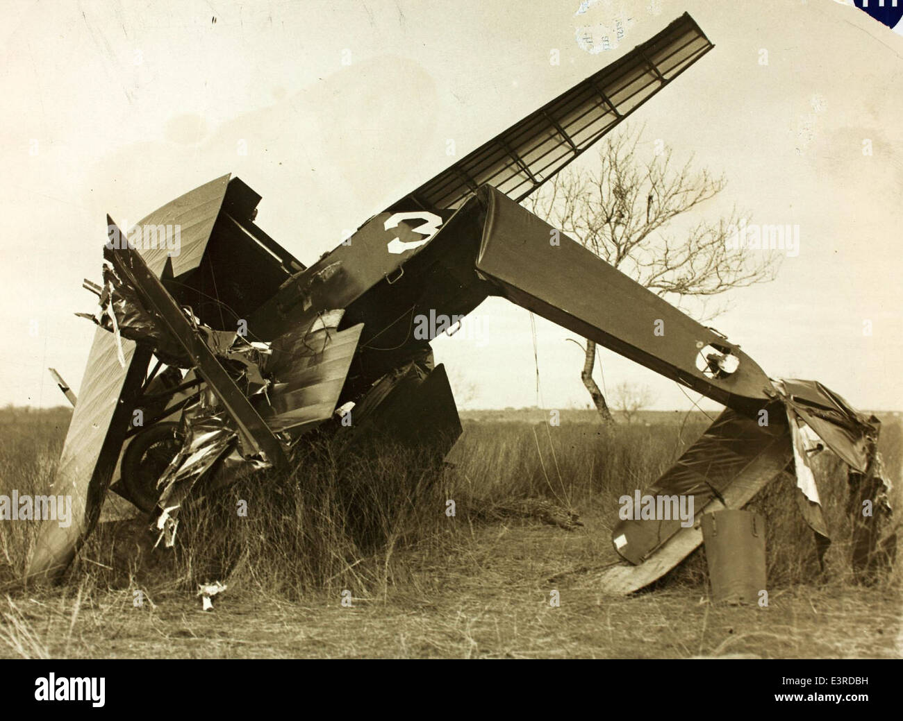 This image depicts an aircraft accident, illustrating the aftermath of ...