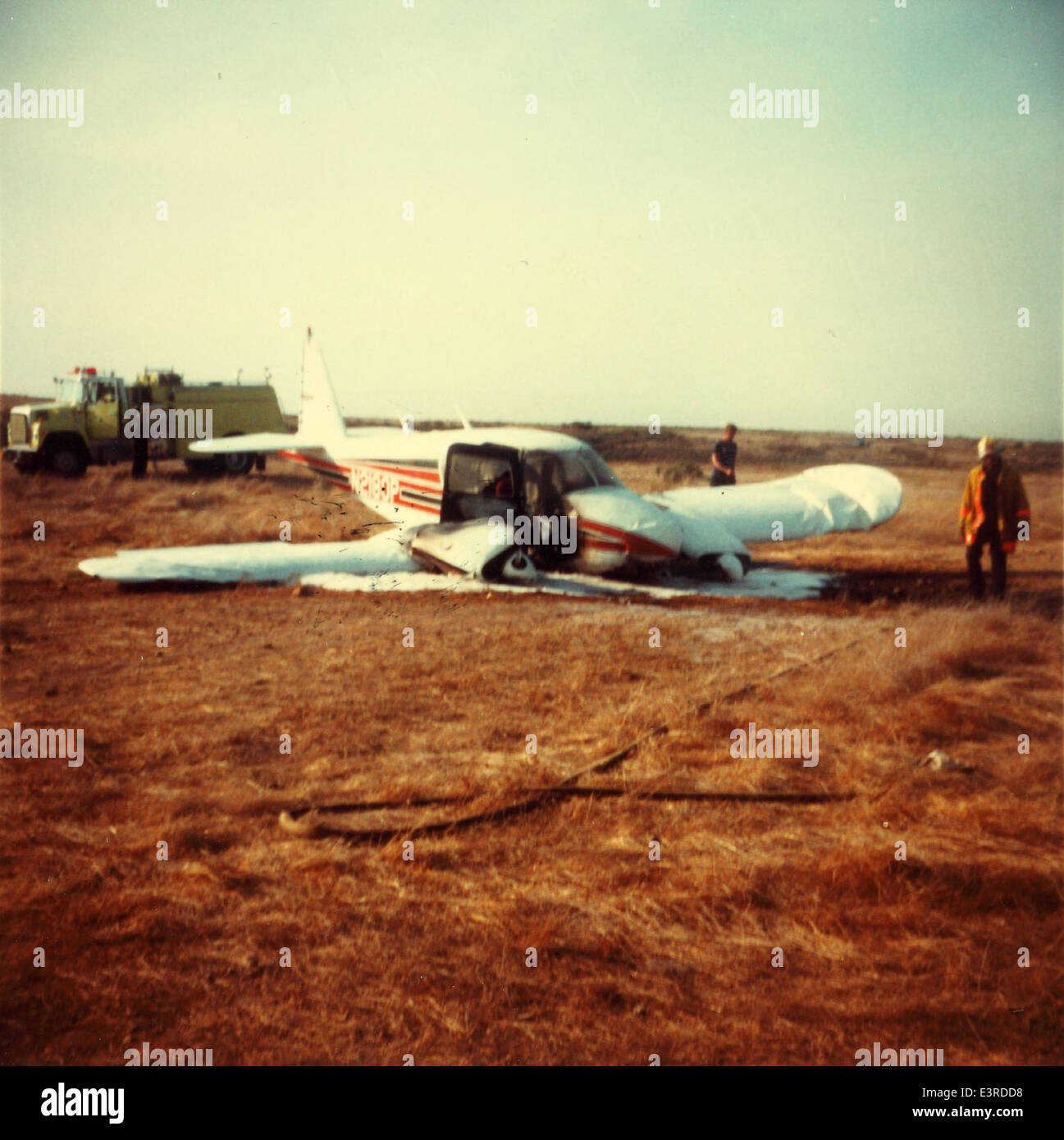 In 1983, a Piper Apache (registration N2180P) crashed at Brown Field, a ...