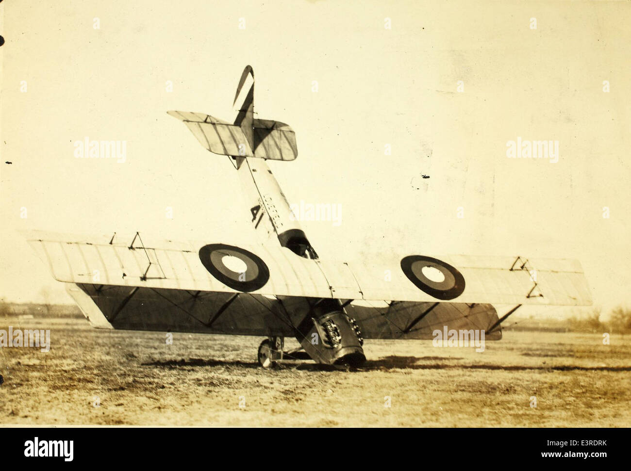 This image captures an aircraft accident that occurred between 1917 and ...