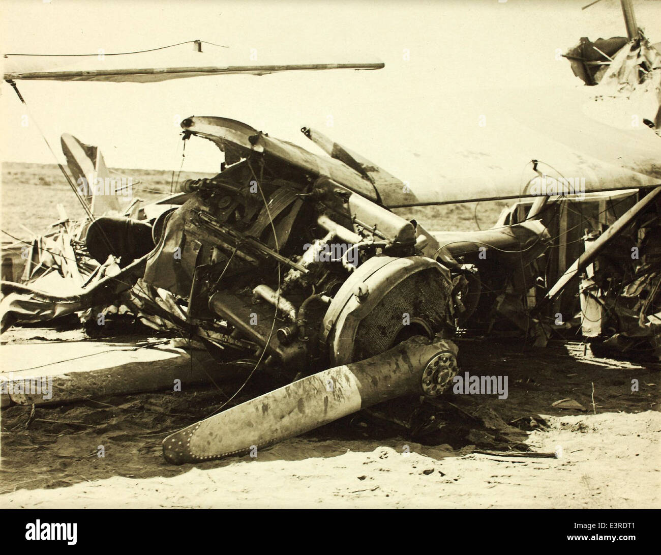 This collection of aircraft accident photos from 1917-1920 illustrates ...