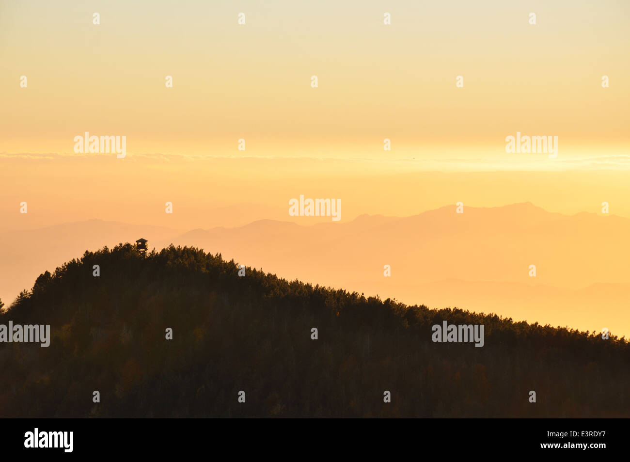 Volcano Etna, Etna Park sunset, Catania, Sicily, Italy, Europe Stock ...