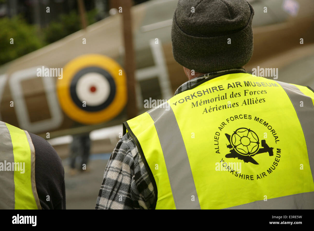York, UK, 28 June 2014. A replica World War 2 Hawker Hurricane from the ...