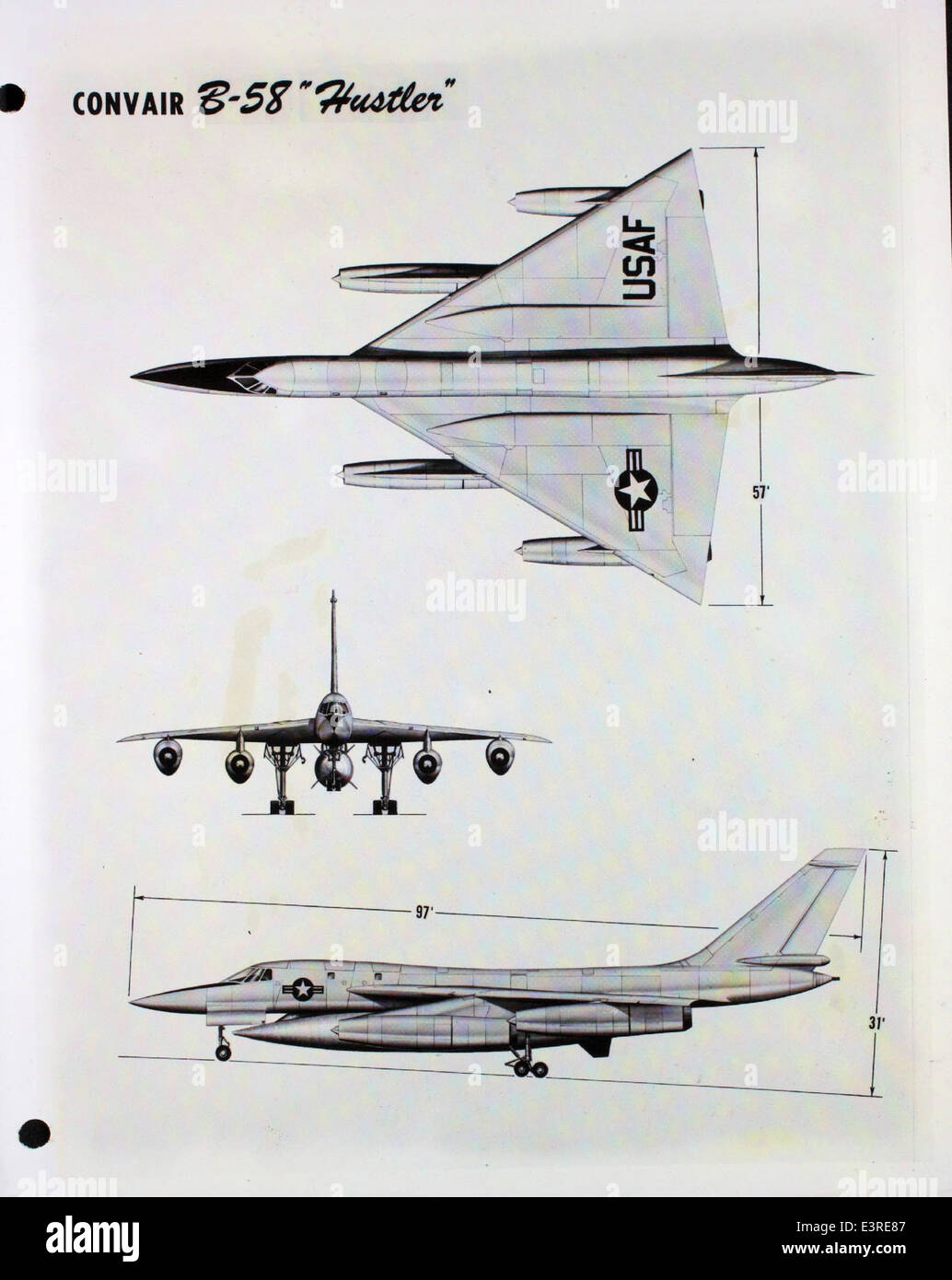 The B-58 Hustler, photographed in the Charles M. Daniels Collection ...