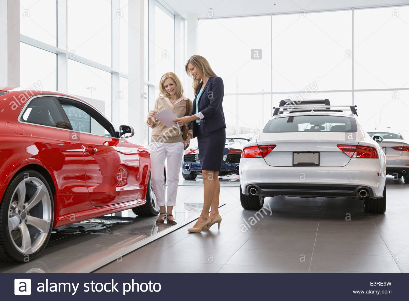 Car brochure woman hi-res stock photography and images - Alamy