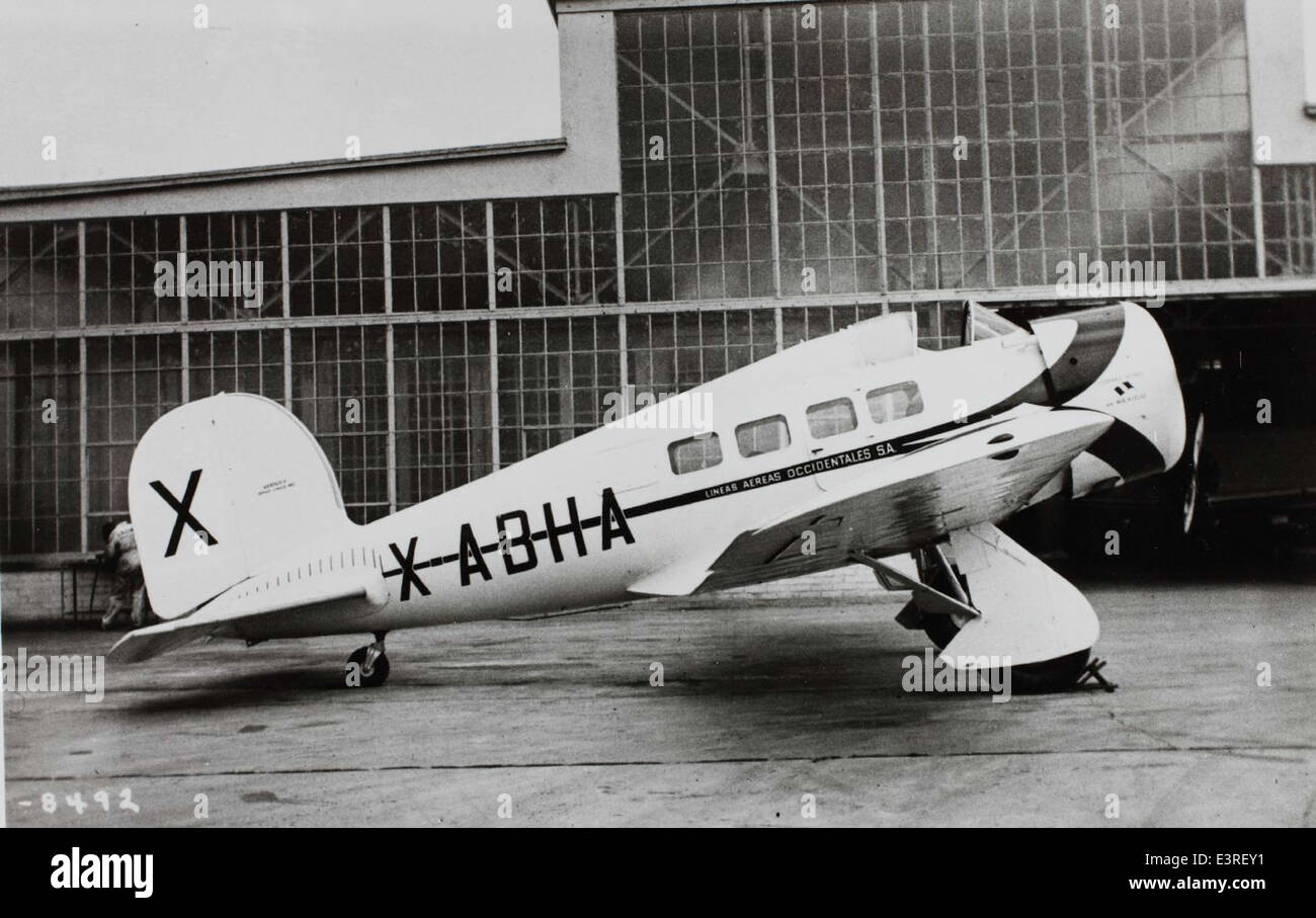 This photo features a Lockheed Model 9 Orion, an early airliner used by ...