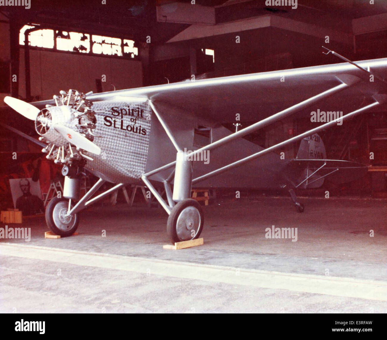 The Ryan Spirit of St. Louis, piloted by Charles Lindbergh, made the ...