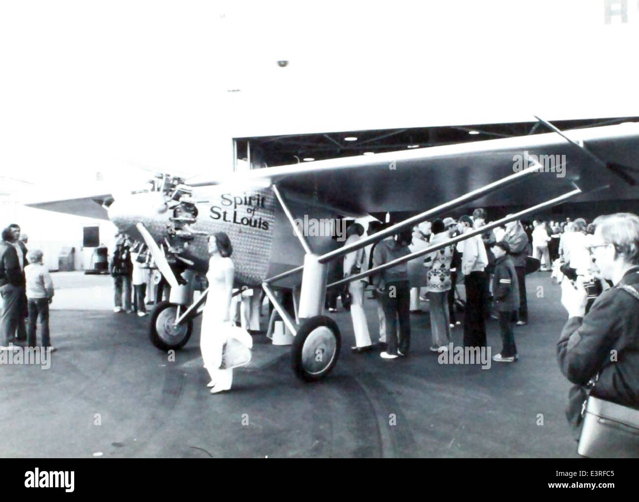 The Spirit of St. Louis, designed and flown by Charles Lindbergh, was ...