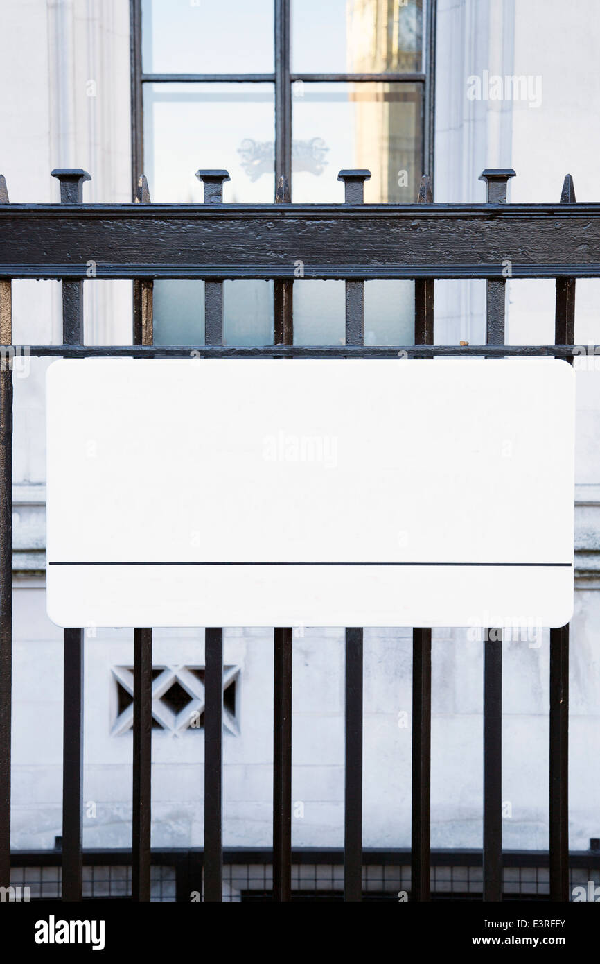 Empty Street Sign, London; England; UK Stock Photo - Alamy
