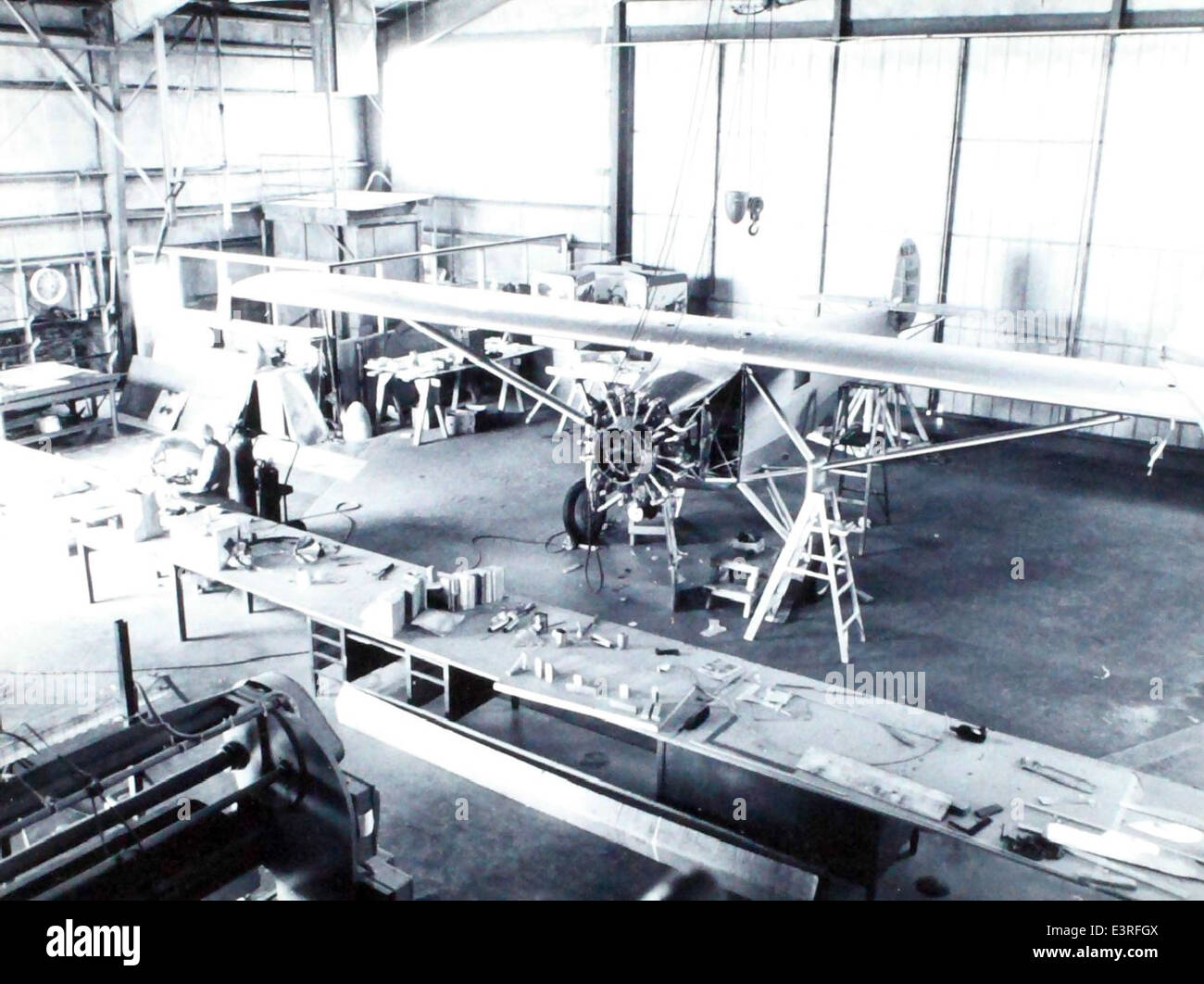 The Spirit of St. Louis, piloted by Charles Lindbergh, made the first ...