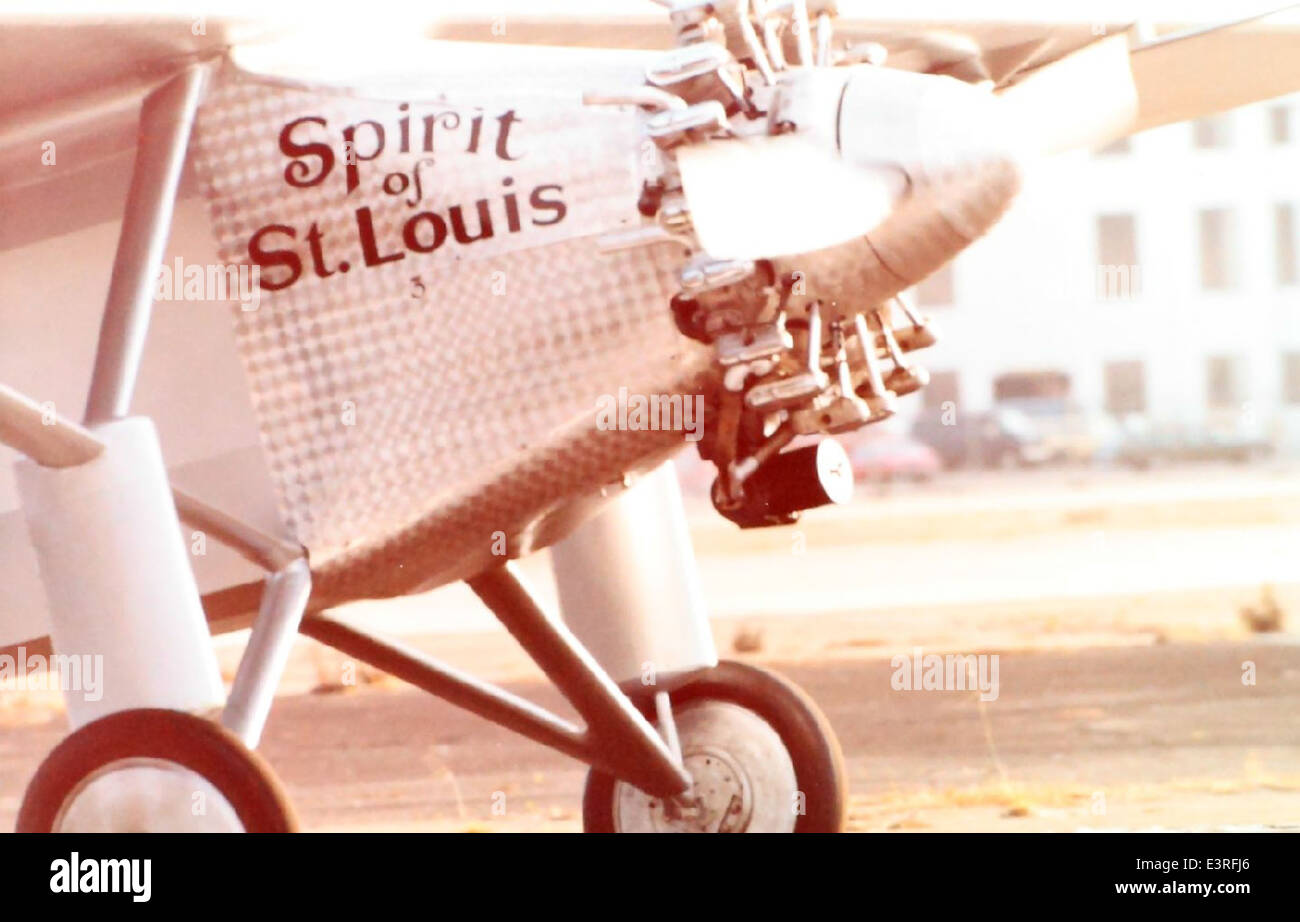 The Spirit of St. Louis, flown by Charles Lindbergh, made the first ...