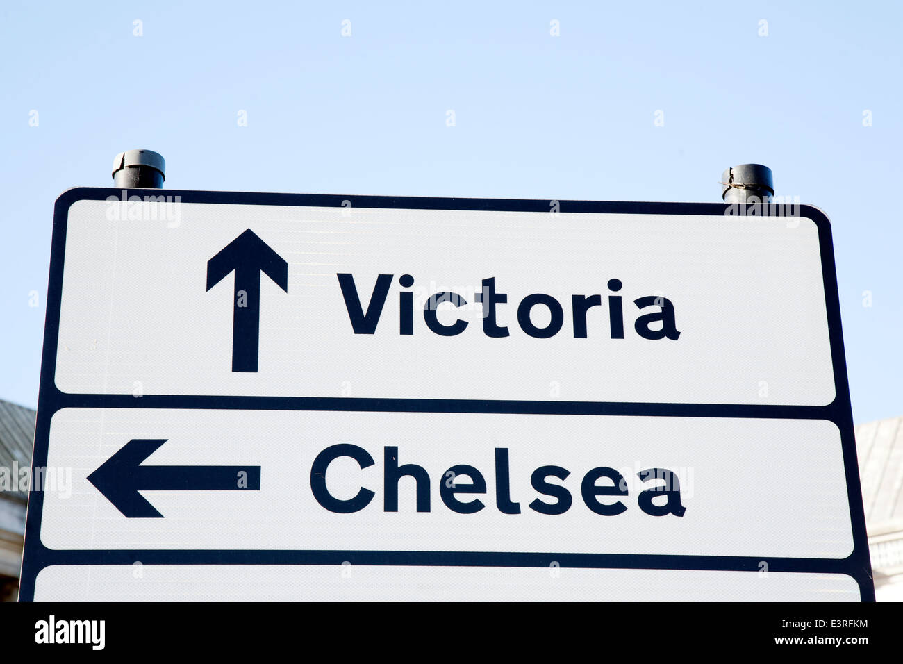 Victoria and Chelsea Street Sign, London; England; UK Stock Photo - Alamy