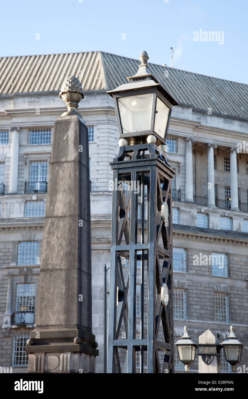 Lambeth Bridge Lamppost, London; England; UK Stock Photo - Alamy