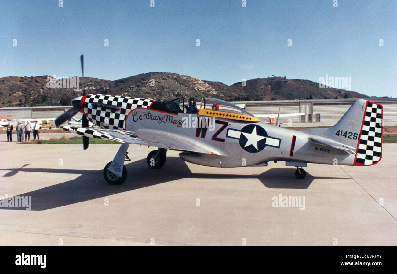 The North American P-51D Mustang, with registration NL5551D, was one of ...