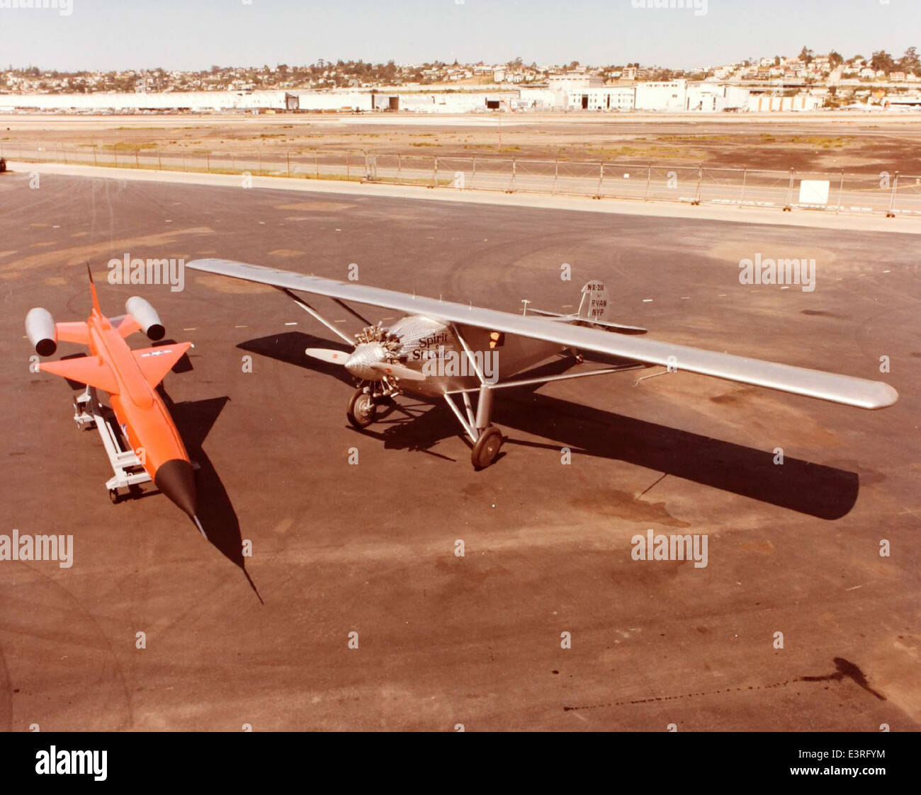 The Spirit of St. Louis, flown by Charles Lindbergh, was the first ...
