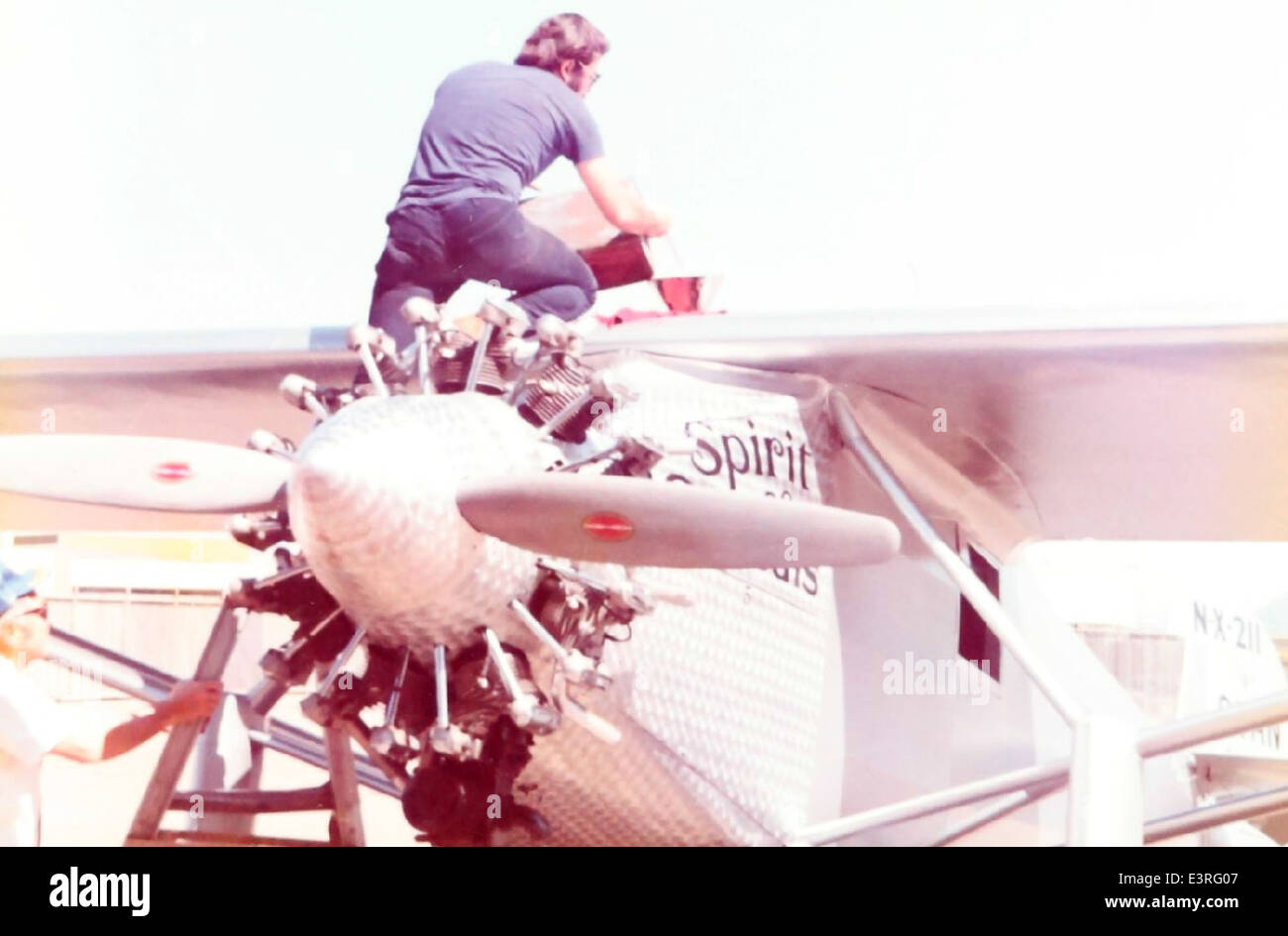 The Spirit of St. Louis, piloted by Charles Lindbergh, was the first ...