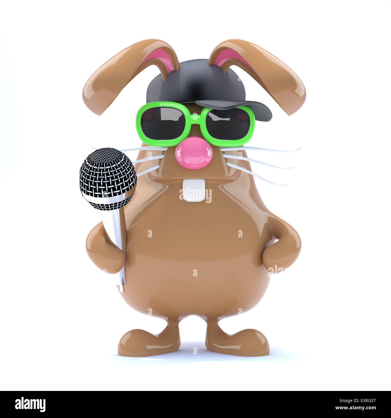 Cartoon illustration funny bunny singing hi-res stock photography and ...