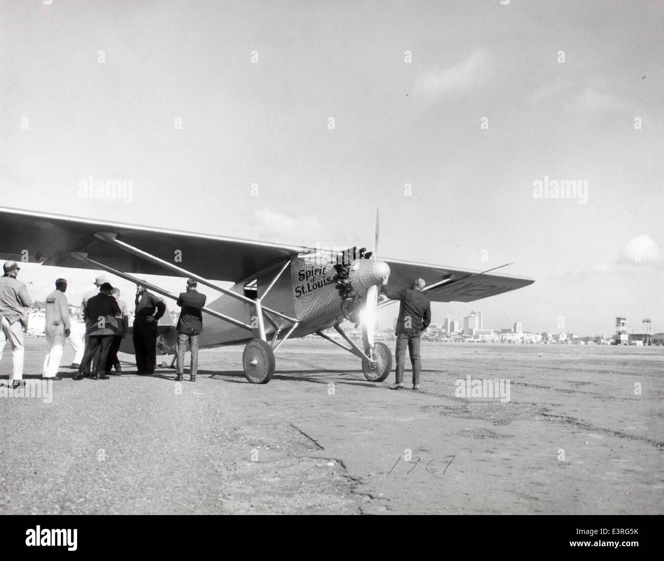 The Ryan Spirit of St. Louis, flown by Charles Lindbergh in 1927, made ...
