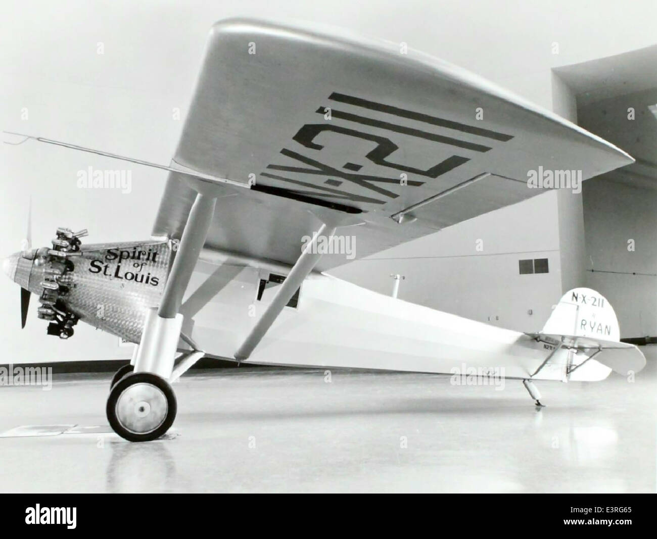 The Ryan Spirit of St. Louis, flown by Charles Lindbergh in 1927, was ...