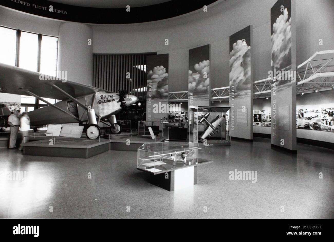 This iconic image captures the Spirit of St. Louis, flown by Charles ...