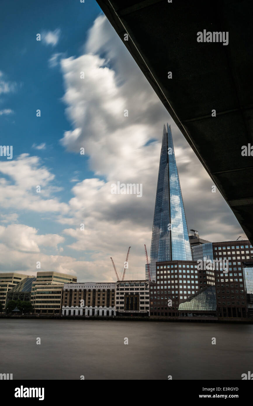 The Shard from underneath London Bridge Stock Photo - Alamy