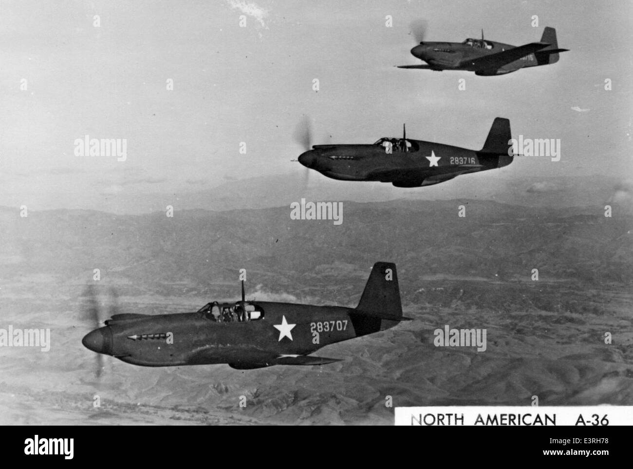 The A-36 Apache, a variant of the North American P-51 Mustang, was ...