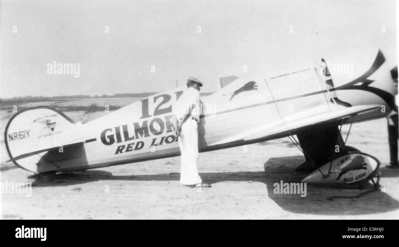 This photo from the Charles M. Daniels Collection shows an air racer ...