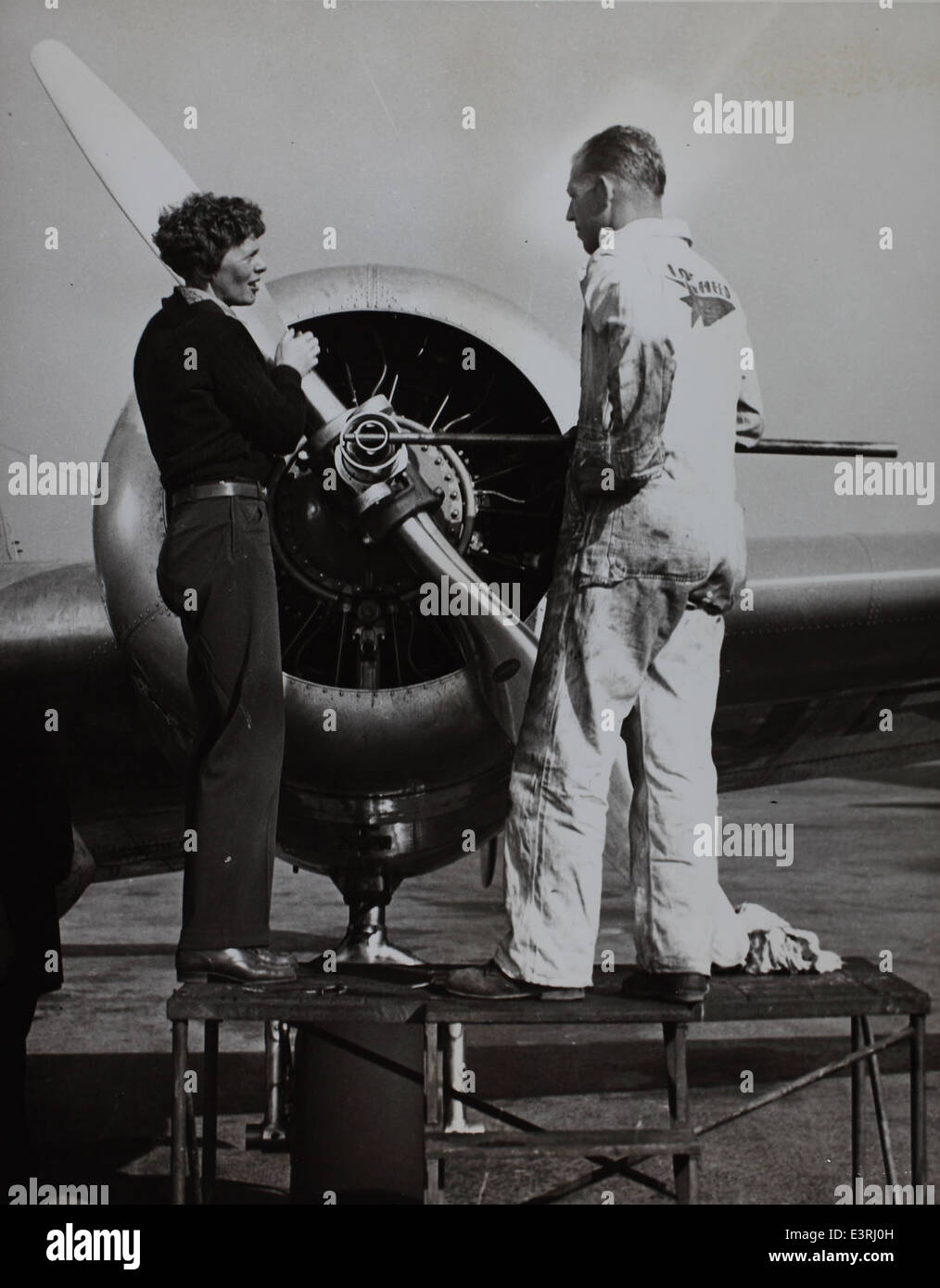 This iconic photo of Amelia Earhart from 1937 shows the pioneering ...