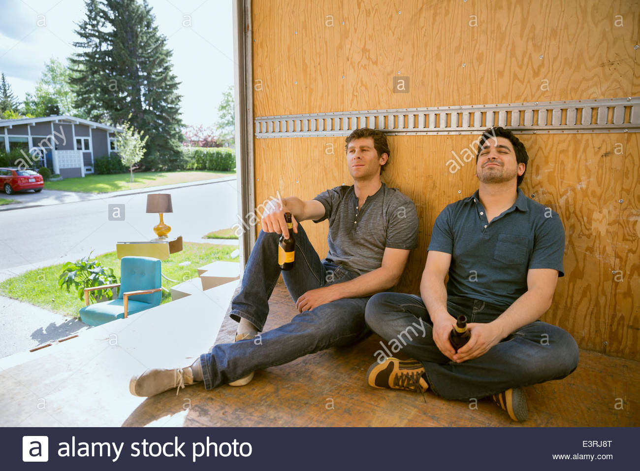 Back of van inside hi-res stock photography and images - Alamy