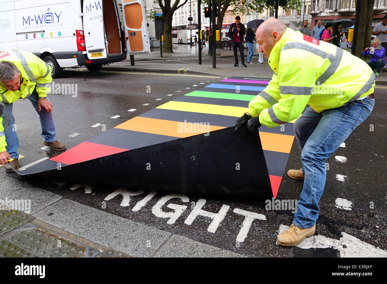 Pride zebra crossing hi-res stock photography and images - Alamy