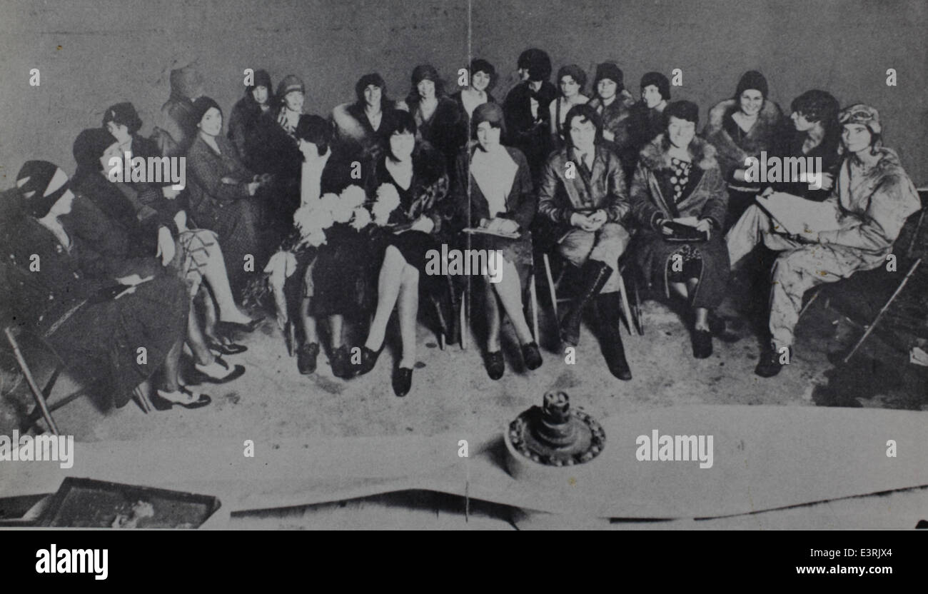 This photo showcases a group of pioneering women in aviation, who made ...