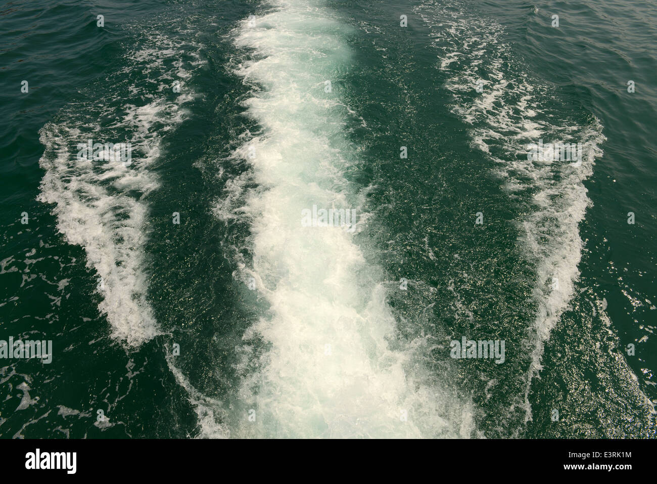 Wake of a cruise ship on the sea Stock Photo - Alamy