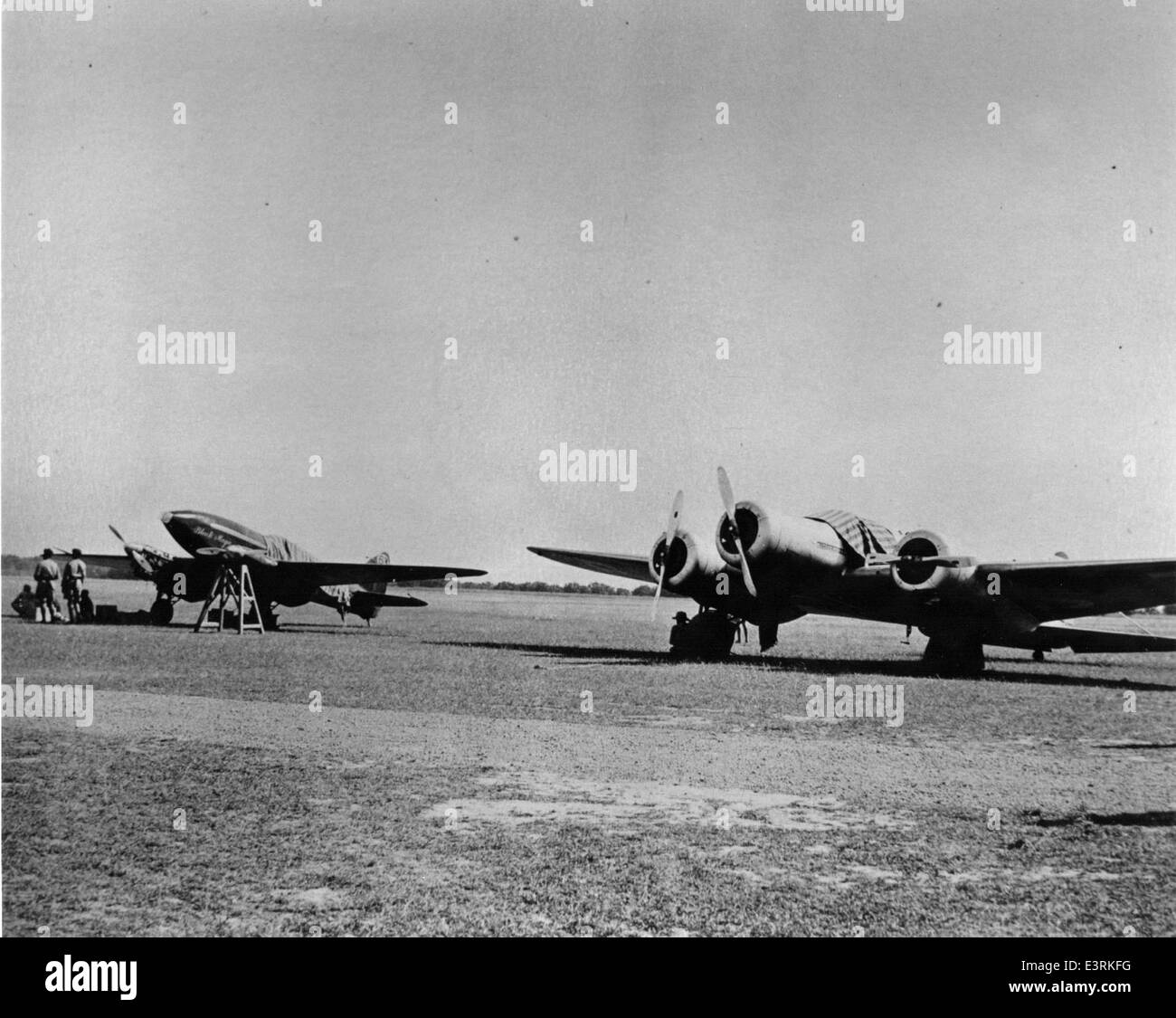 The image shows the De Havilland DH.88 Comet 'Black Magic', an aircraft ...