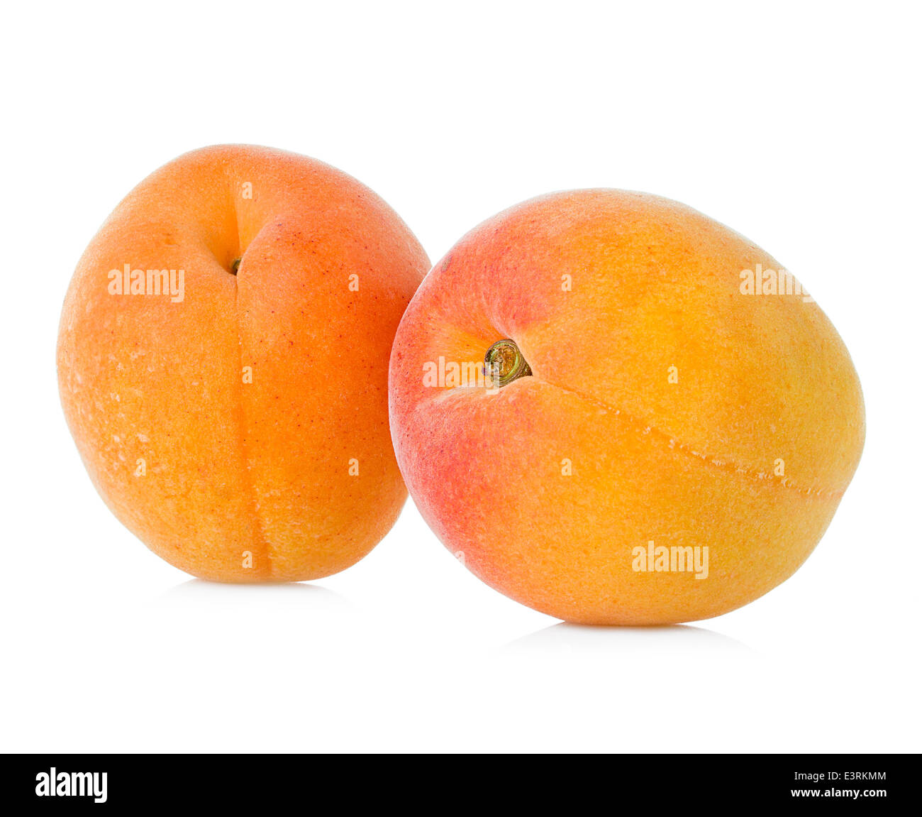 Ripe apricot fruit isolated on white background Stock Photo - Alamy