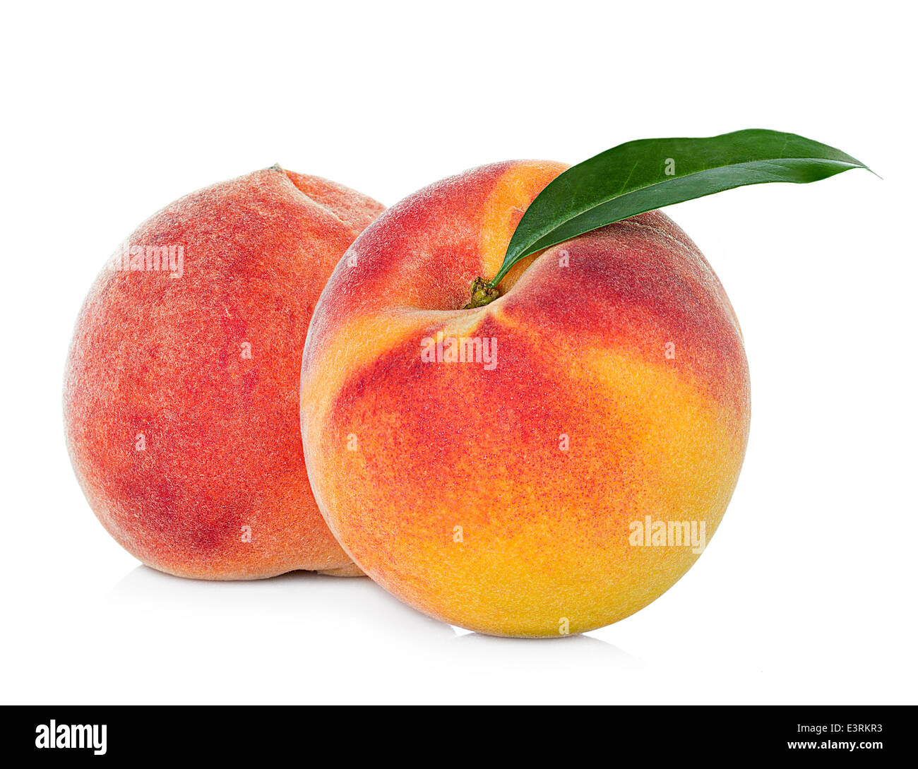 Peach isolated on white Stock Photo - Alamy