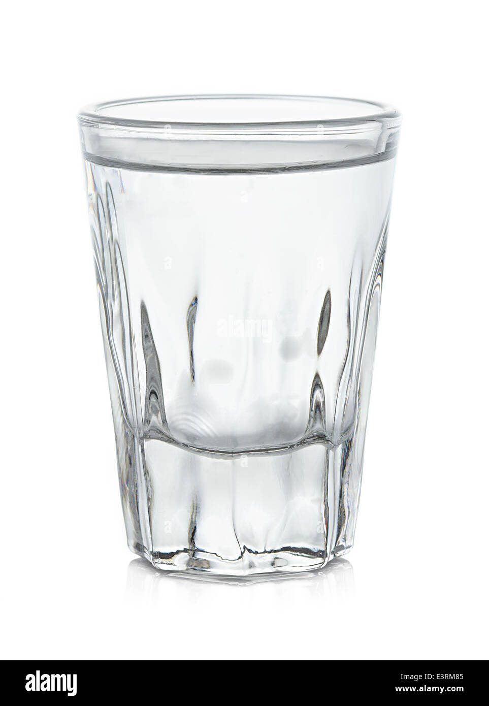 Glass of vodka isolated on white background Stock Photo - Alamy