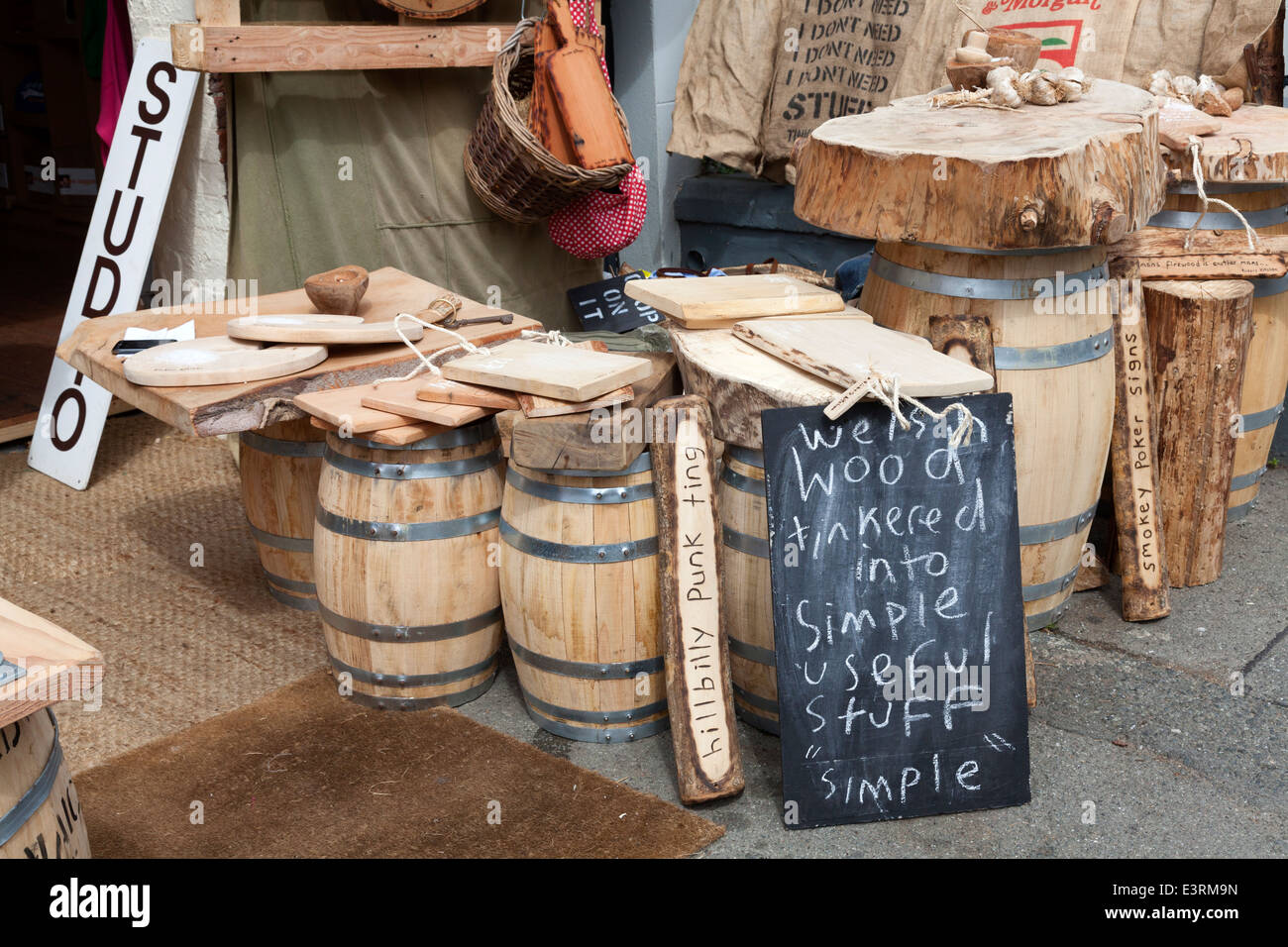 Shop selling items made from recycled wood, St Davids, Pembrokeshire ...