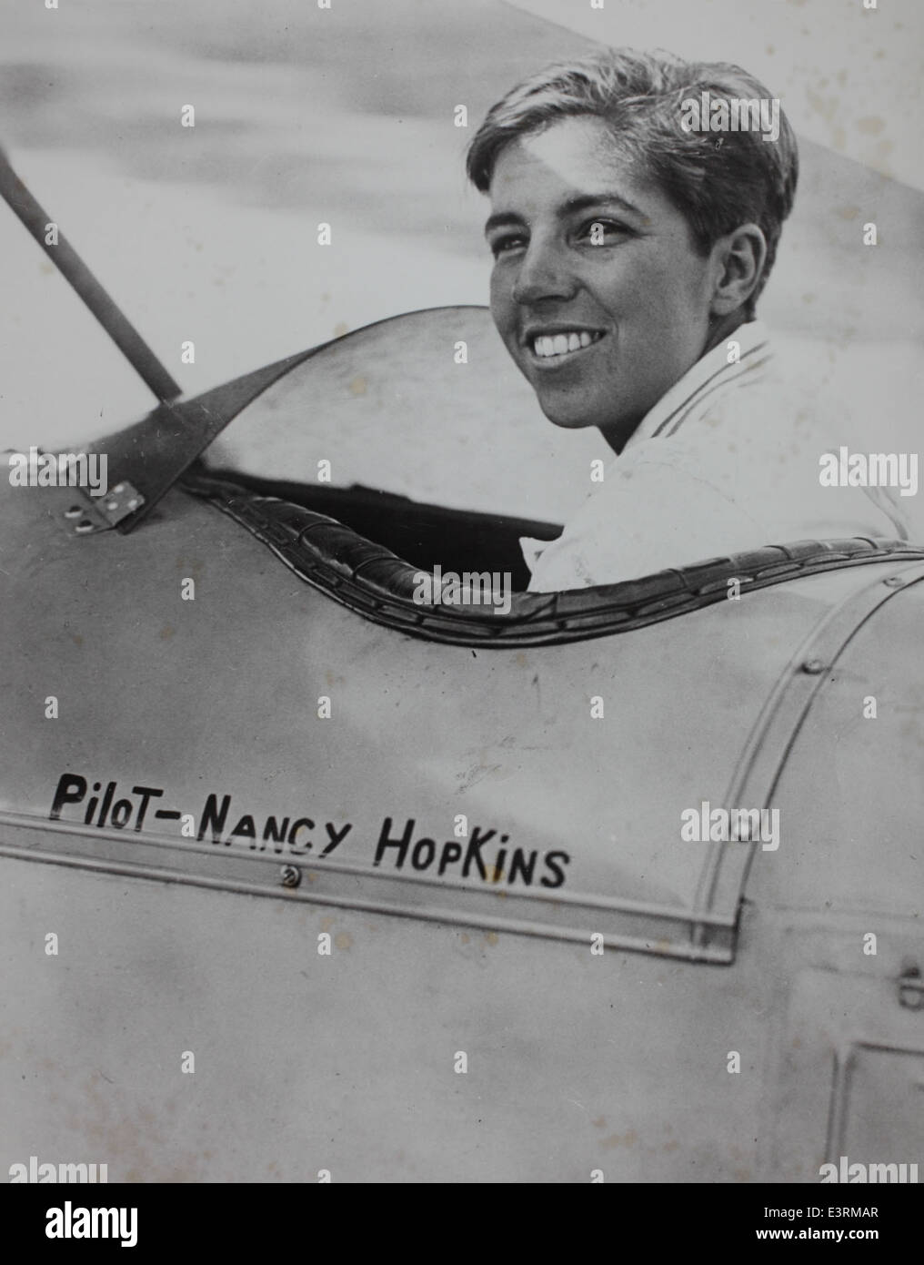 This photo celebrates Nancy Hopkins, a pioneering woman in aviation ...