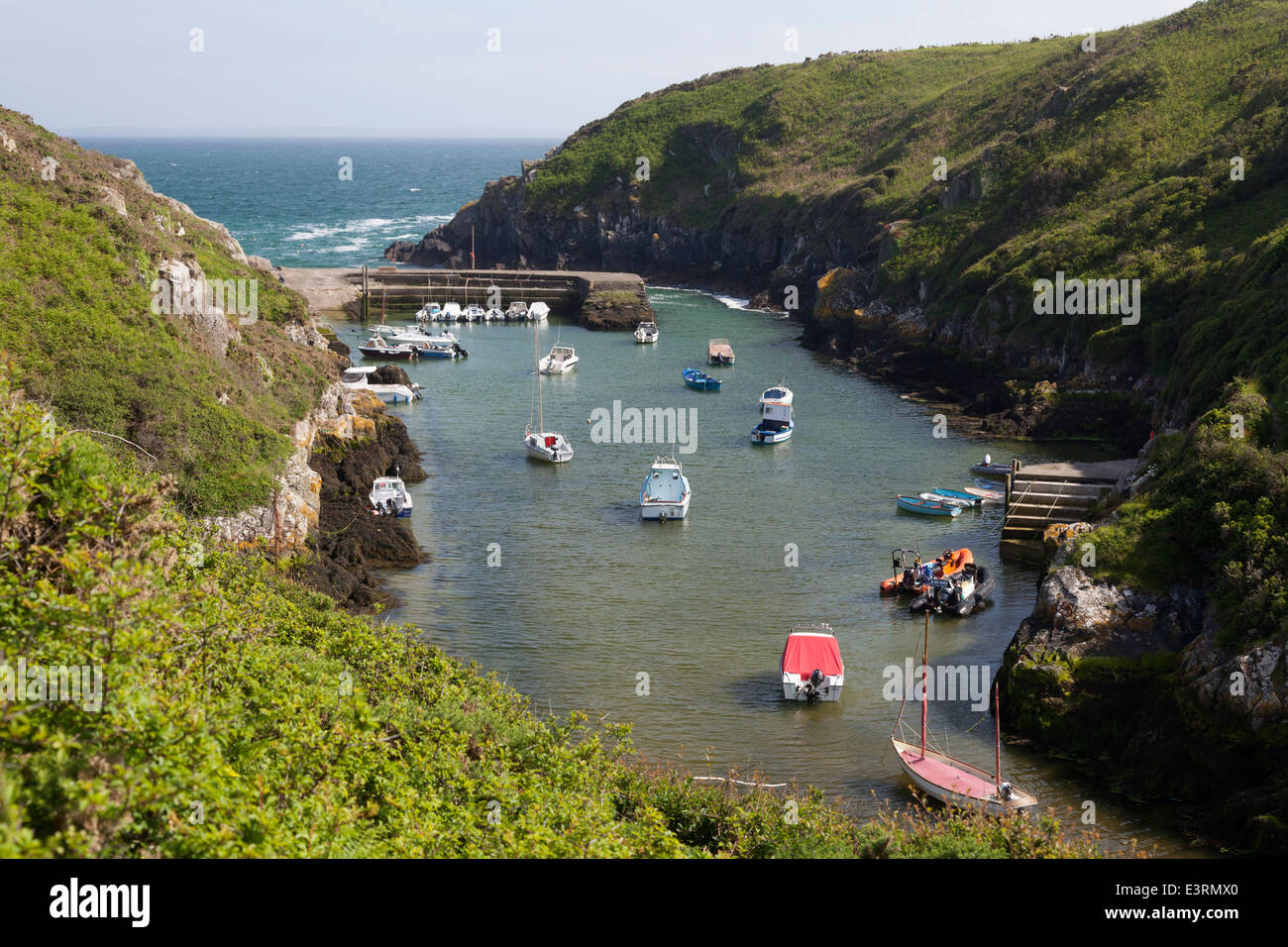The harbour, Porthclais, Pembrokeshire Stock Photo - Alamy