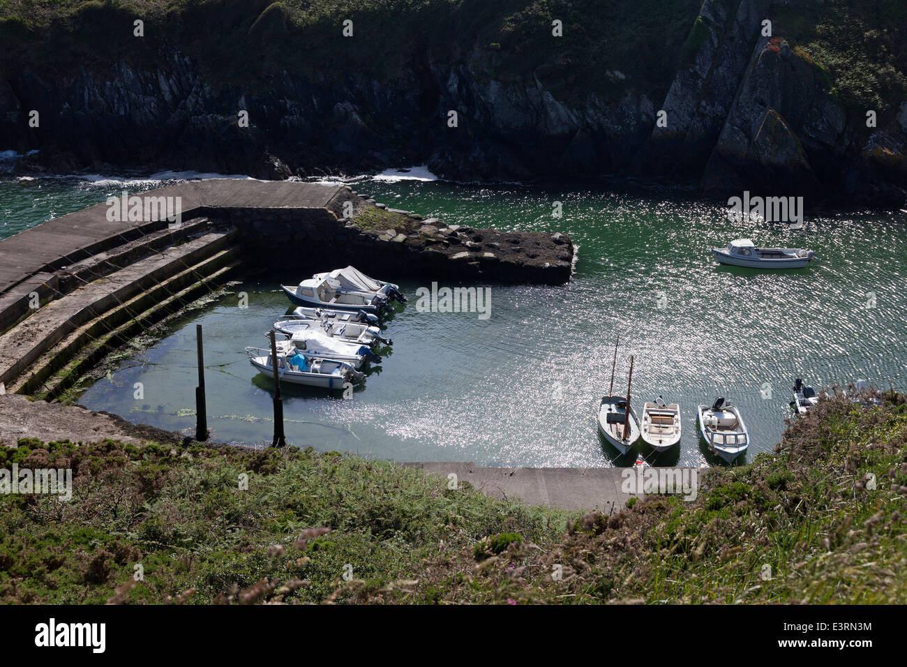 The harbour, Porthclais, Pembrokeshire Stock Photo - Alamy