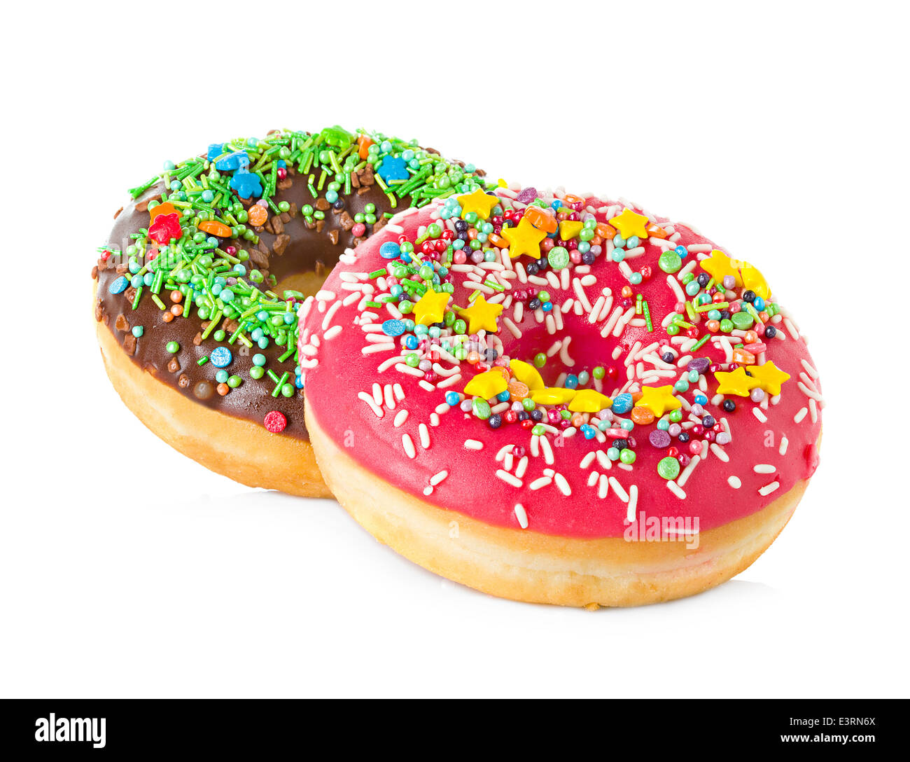 donut close-up isolated on white background Stock Photo - Alamy
