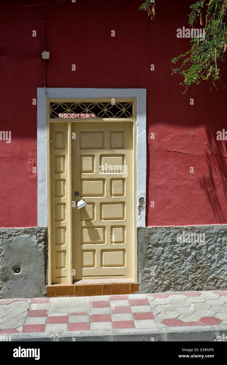 A street view in Mindelo, the only town on Sao Vicente Island, Cape ...