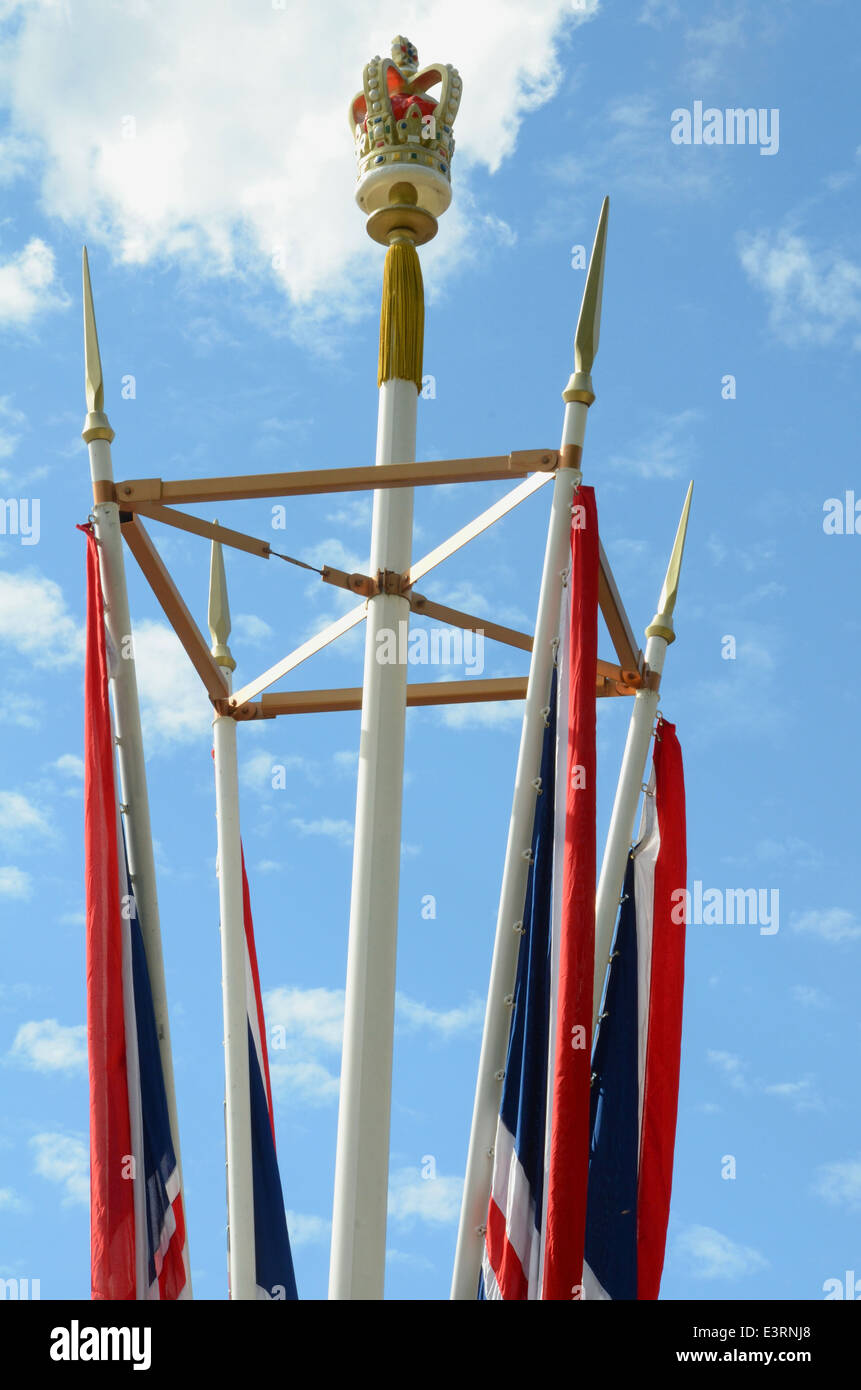 Flags union flags union jack the mall patriotic hi-res stock ...