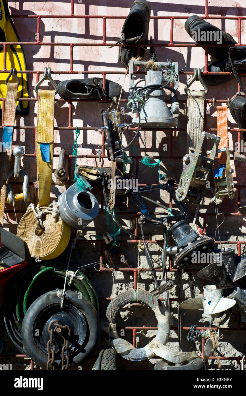 A street view in Mindelo, the only town on Sao Vicente Island, Cape ...