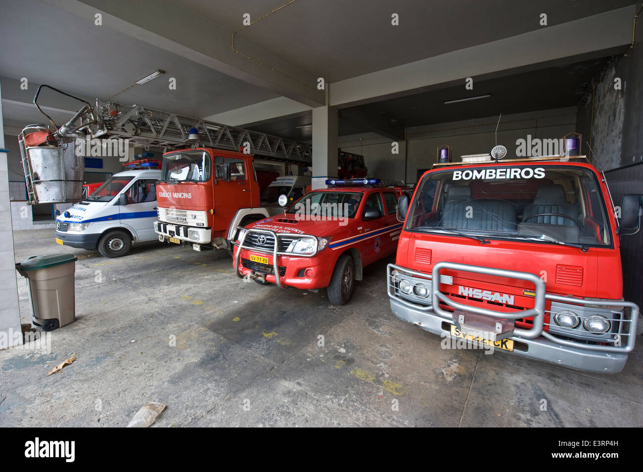 A street view in Mindelo, the only town on Sao Vicente Island, Cape ...
