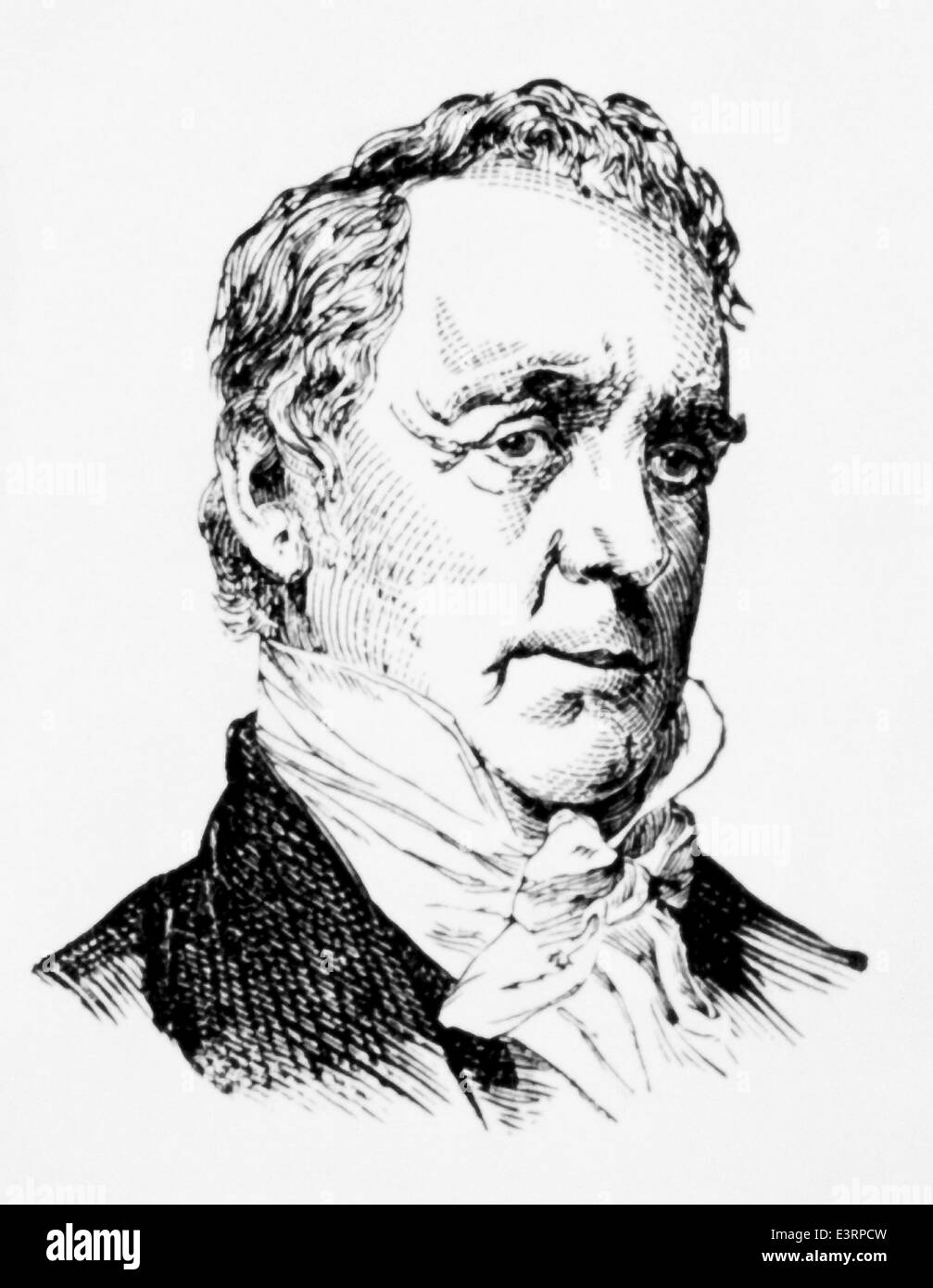 Vintage portrait of James Buchanan Stock Photo - Alamy