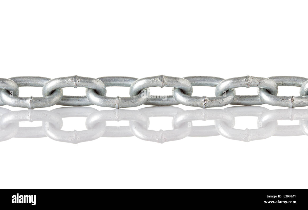 Metal chain isolated Stock Photo - Alamy